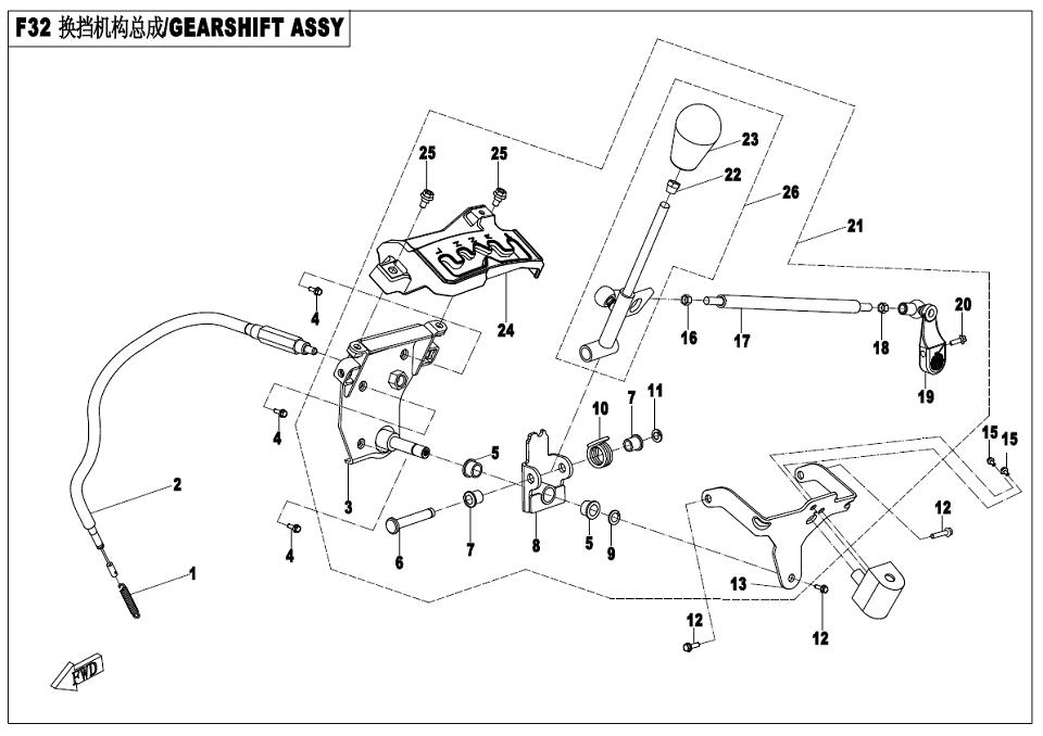 GEAR SHIFTING SYSTEM | CFMOTO Parts