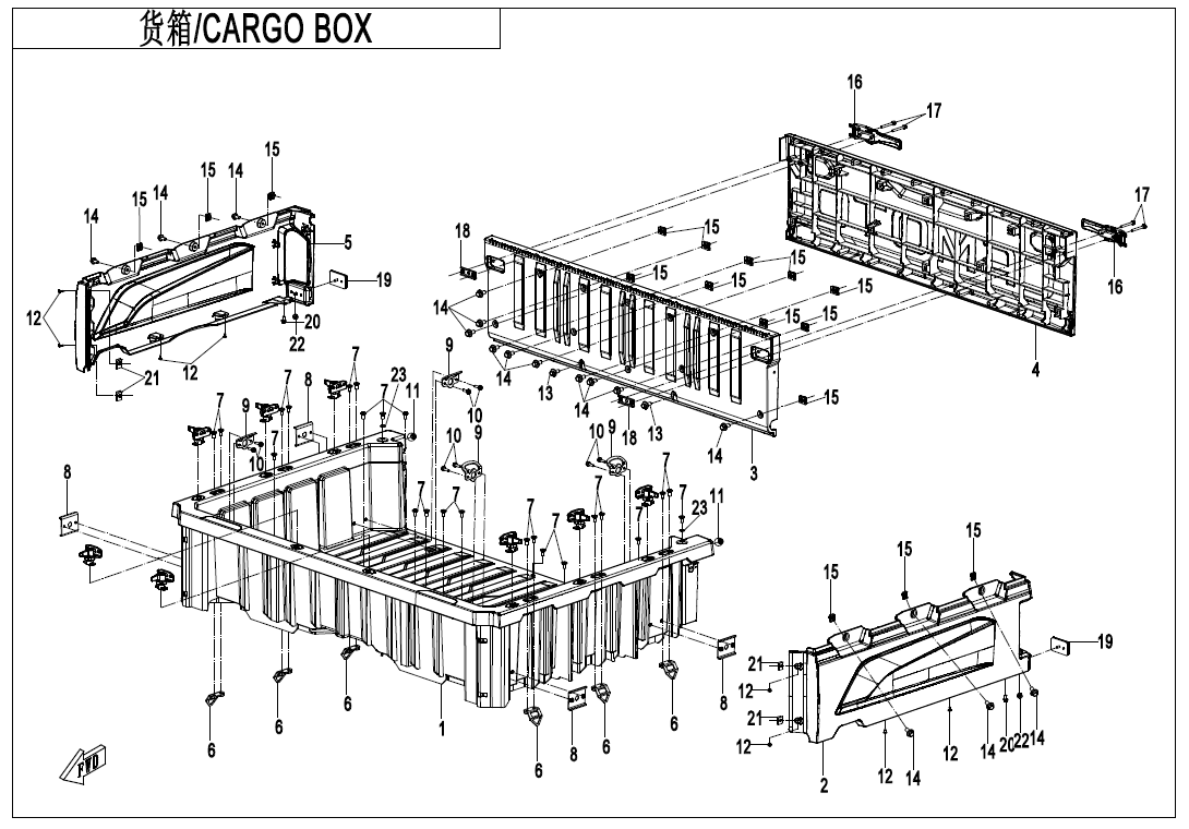 CARGO BOX - F22-1-V2 | CFMOTO Parts